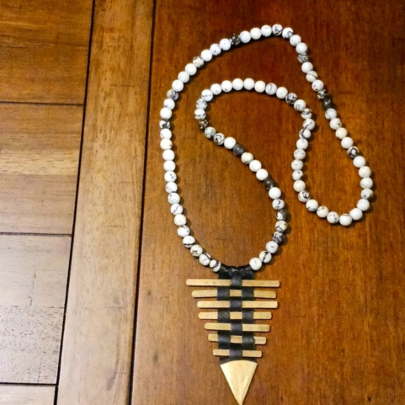 Accessories | Vintage Aztec Beaded Triangle Necklace | Poshmark